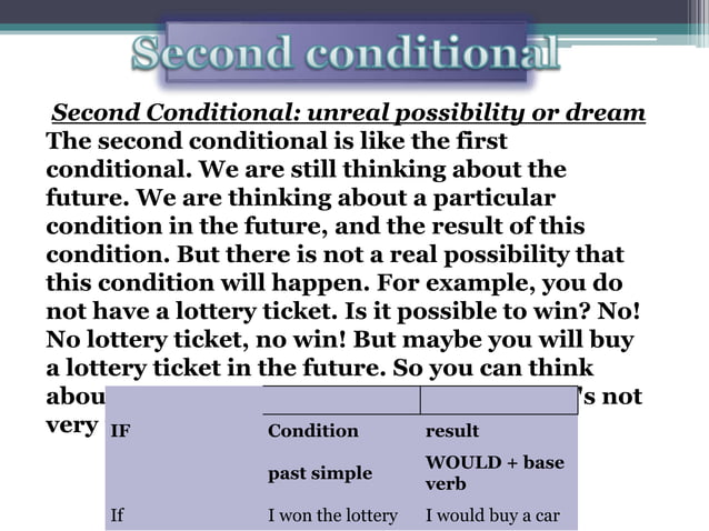 Second third conditional | PPTX
