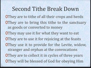 Second tithe | PPTX