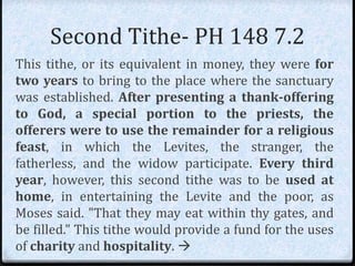 Second tithe | PPTX