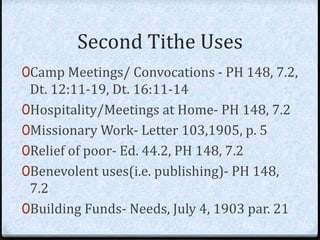 Second tithe | PPTX