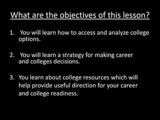 Career and College Readiness | PPTX