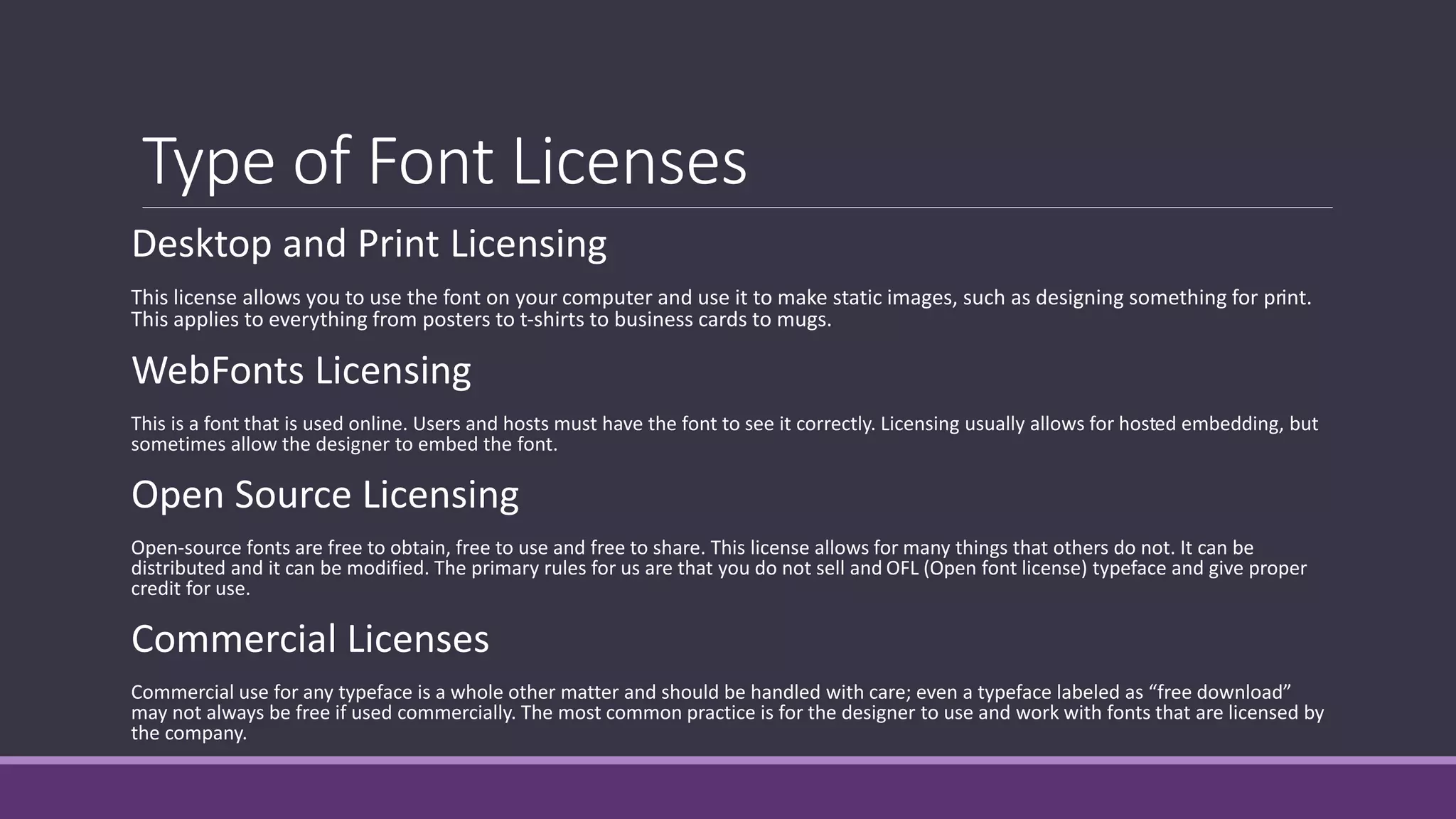 How To: Font Licensing | PPTX | Desktop Publishing | Computer Software ...