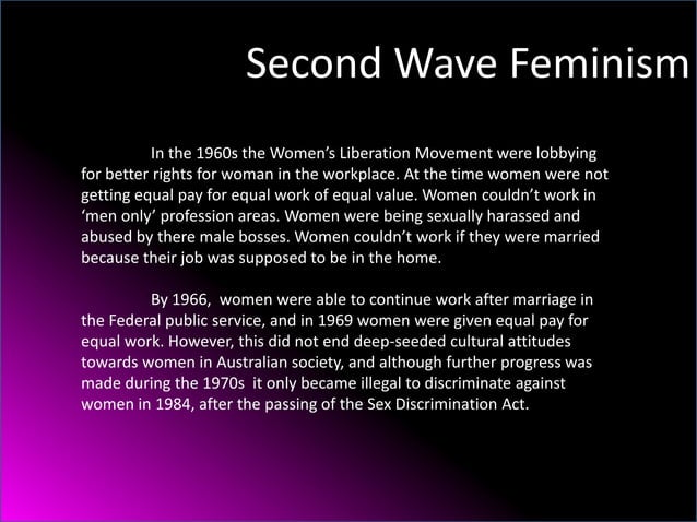 Second wave feminism | PPT