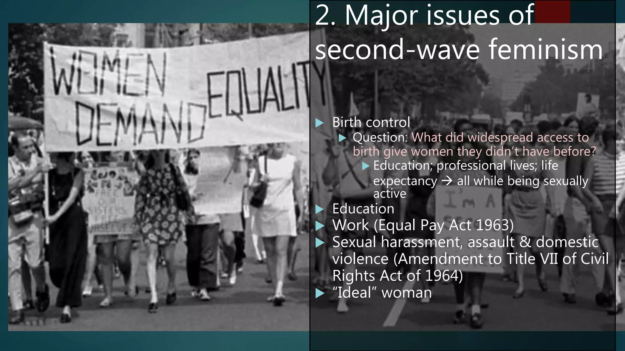 HUM16: Second wave feminism | PPTX