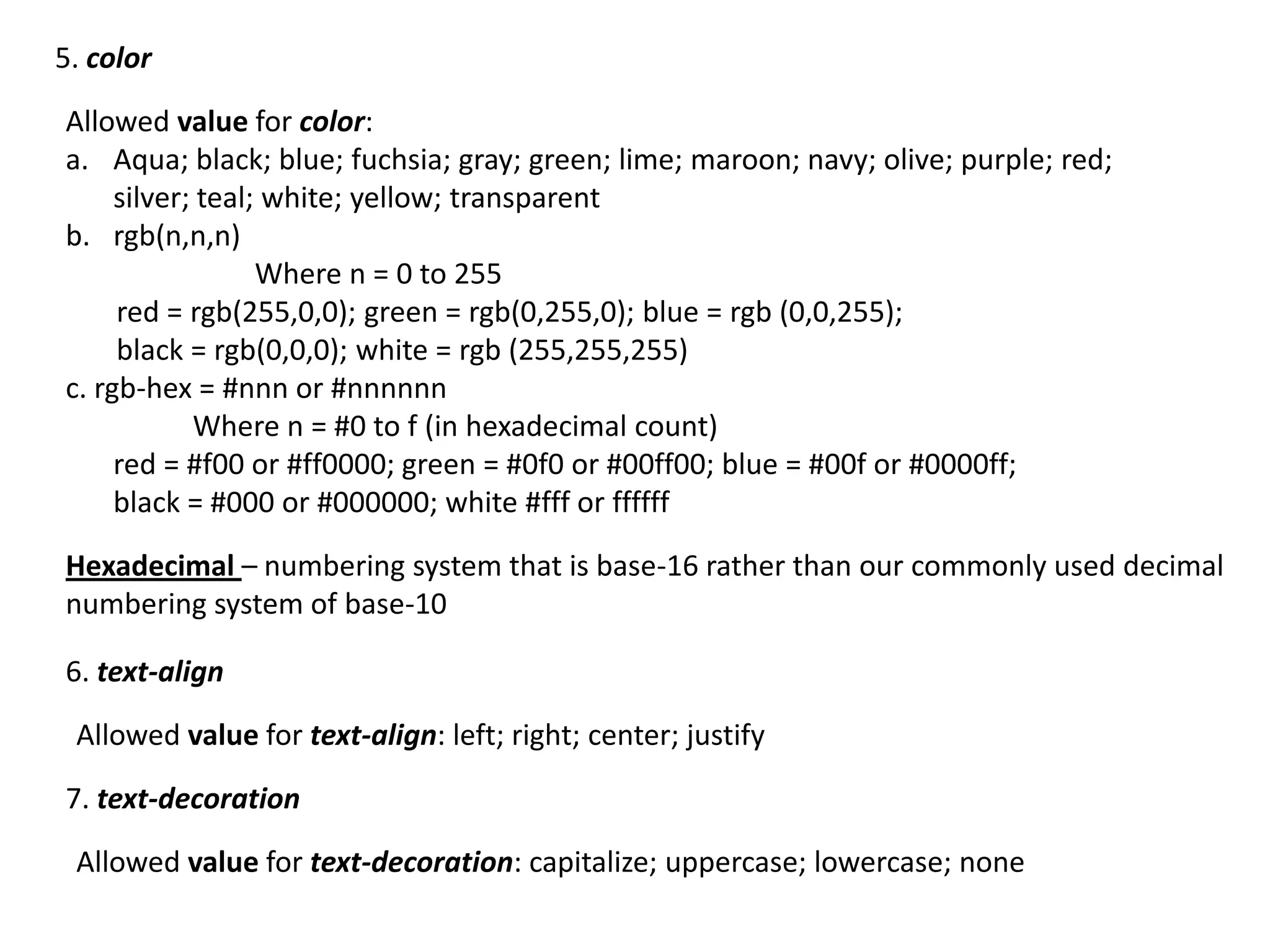 Second year 2nd quarter CSBN - CSS, fonts and color | PPTX
