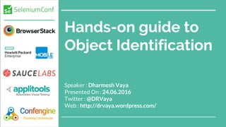 Hands-on Guide to Object Identification | PPT
