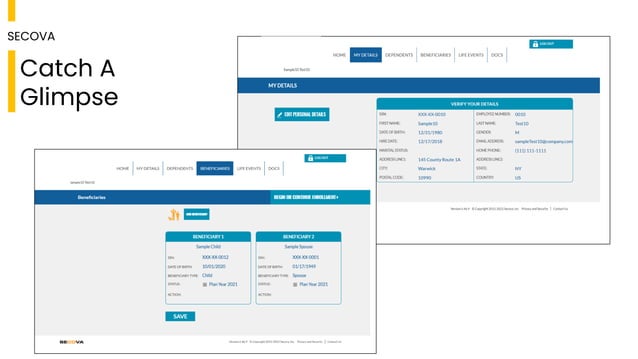 Secova's Benefits Administraion Products | PPT