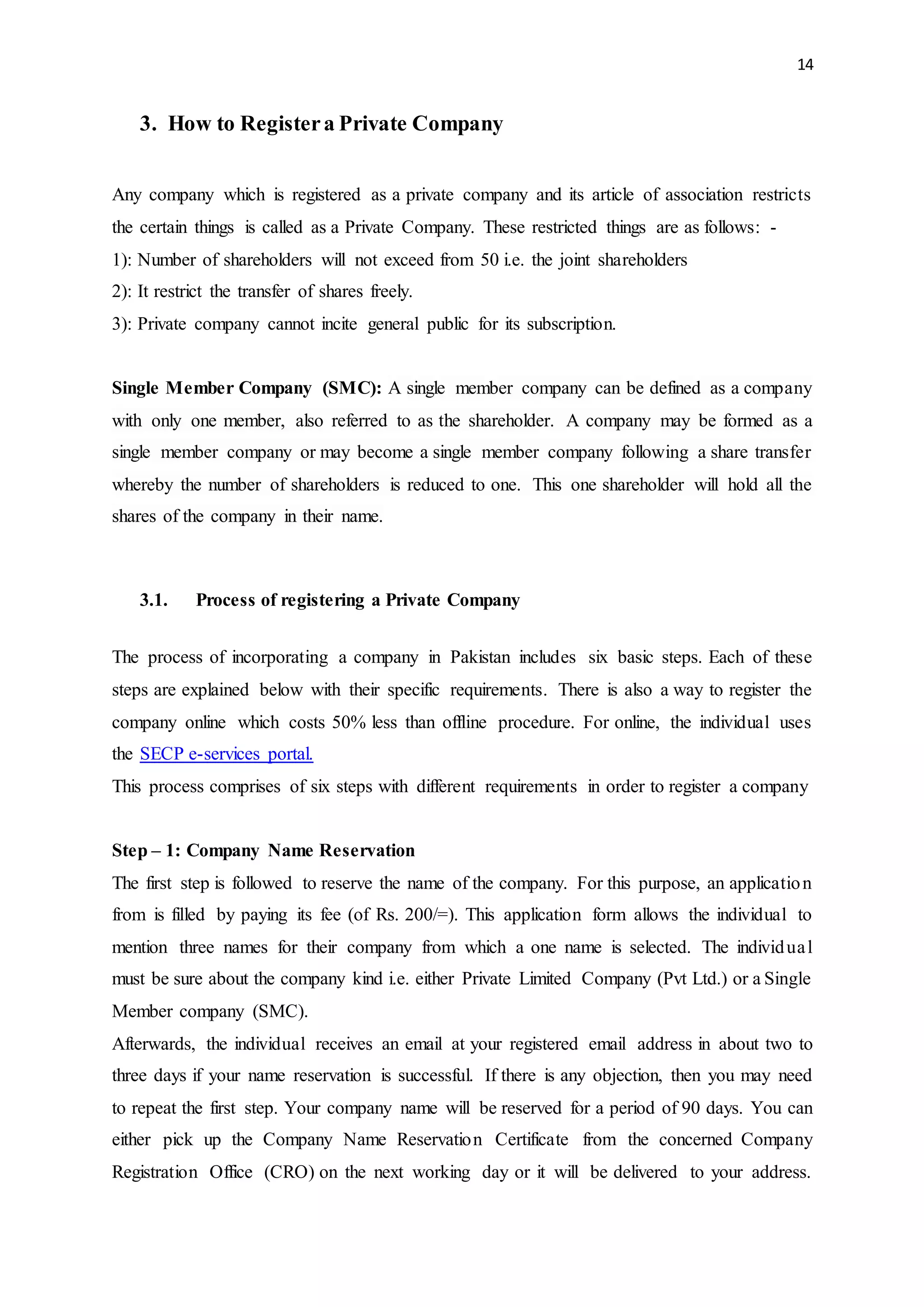 Securities & Exchange Commission of Pakistan (SECP) | DOCX