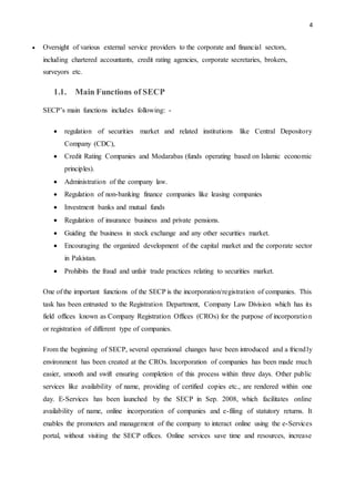 Securities & Exchange Commission of Pakistan (SECP) | DOCX