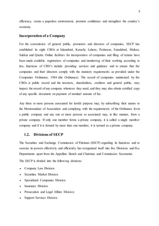 Securities & Exchange Commission of Pakistan (SECP) | DOCX