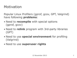 SECR'13 Lightweight linux shared libraries profiling | PPT
