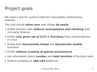 SECR'13 Lightweight linux shared libraries profiling | PPT