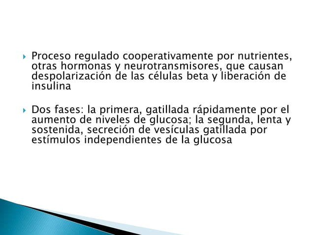 Secrecion de insulina | PPT