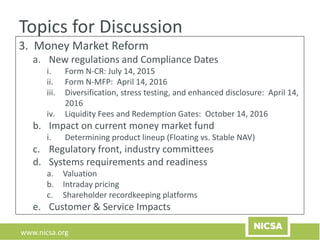 MWRM 2015 | SEC Regulatory Reforms How Do They Affect the Industry | PPT