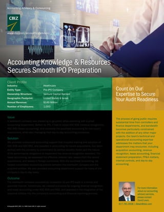 Accounting Knowledge & Resources Secures Smooth IPO Preparation | PDF ...