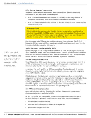 Sec reporting update smaller reporting companies | PDF