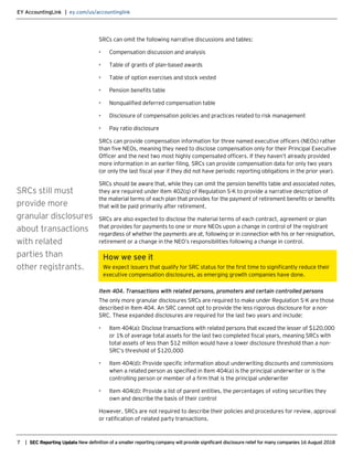 Sec reporting update smaller reporting companies | PDF