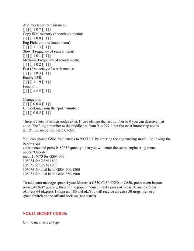 Secret Codes | PDF | Smartphones | Consumer Electronics