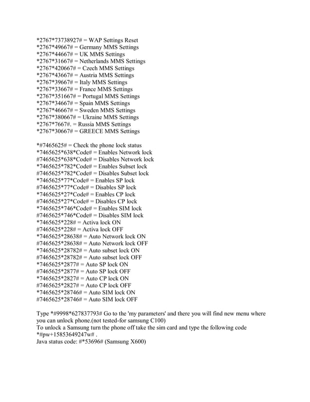 Secret Codes | PDF | Smartphones | Consumer Electronics