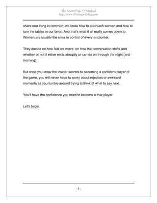 Secret pick-up-method | PDF