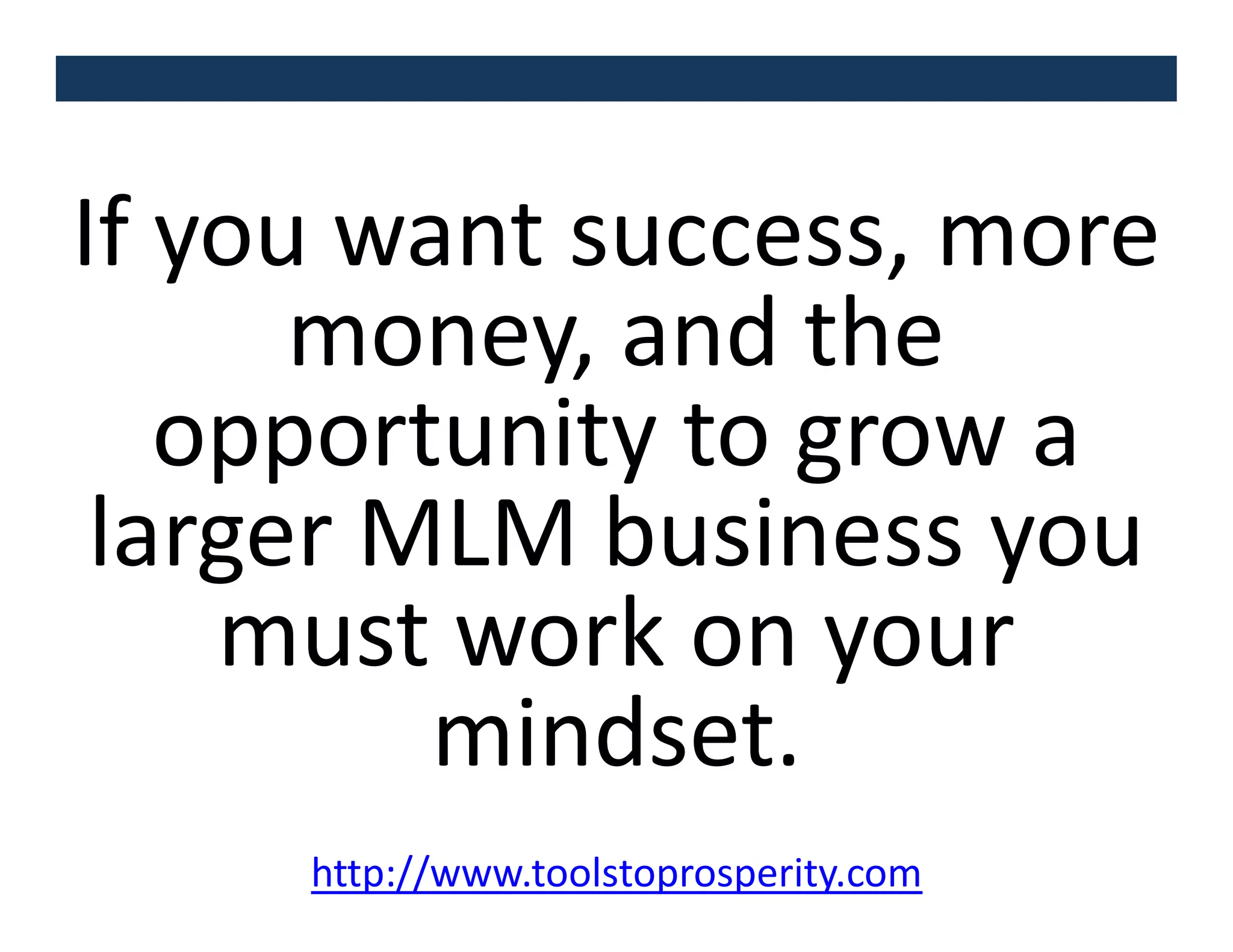 The Secret to MLM Success | PDF