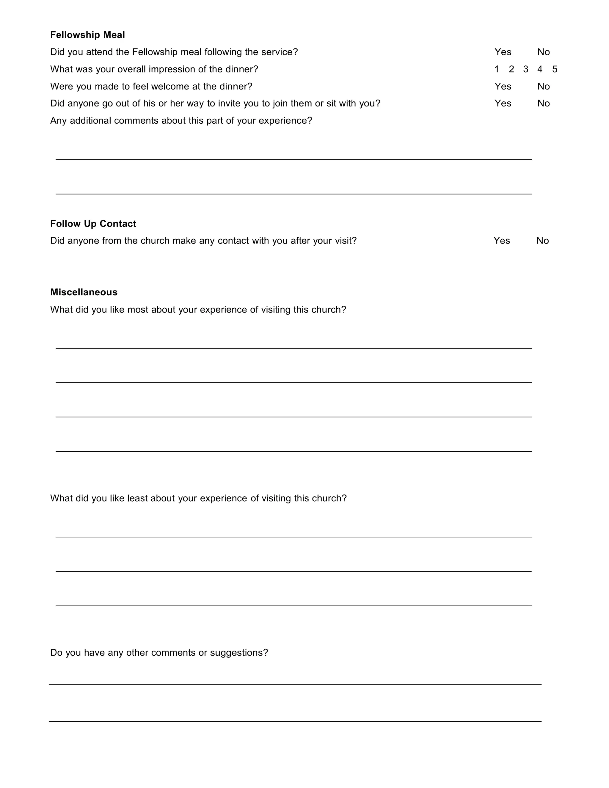 Secret visitor-questionaire | PDF | Free Download