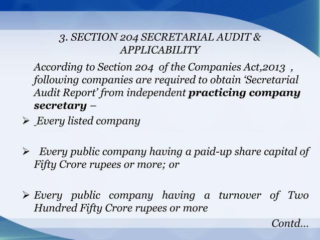 Secretarial Audit Company Secretary ICSI | PDF