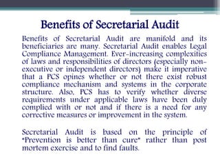 Secretarial Audit | PPT