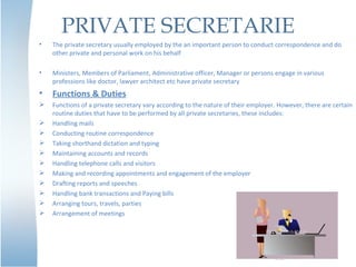 Secretarial Communication | PPT