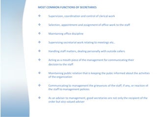 Secretarial Communication | PPT