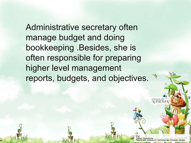 Secretarial Job Functions | PPT