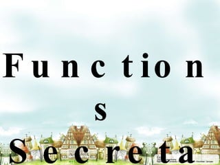 Secretarial Job Functions | PPT