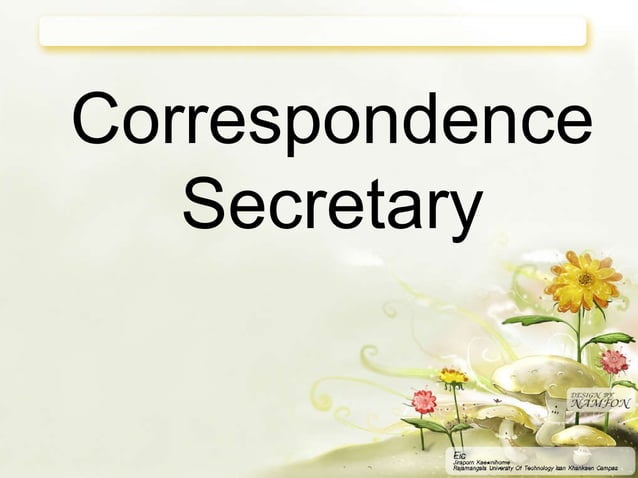 Secretarial Job Functions | PPT