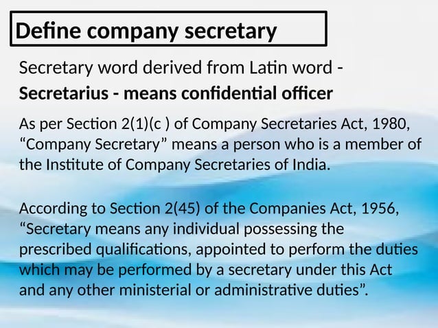 secretarial practices ppt.pptx notes to learn | PPTX