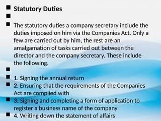 secretarial practices ppt.pptx notes to learn | PPTX