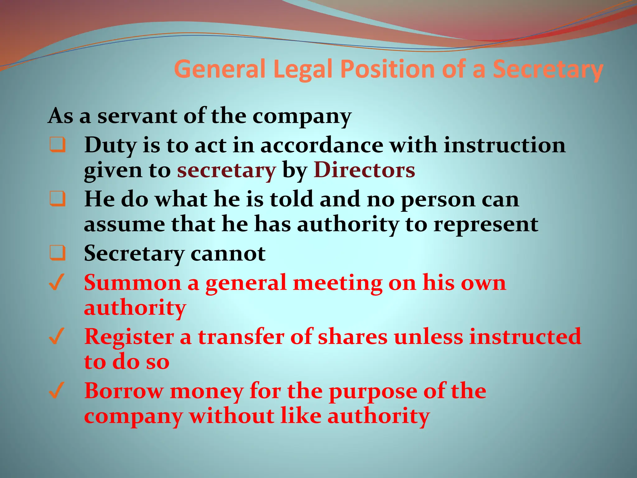SECRETARIAL PRACTICE - Duties and responsibilities of Company secretary ...