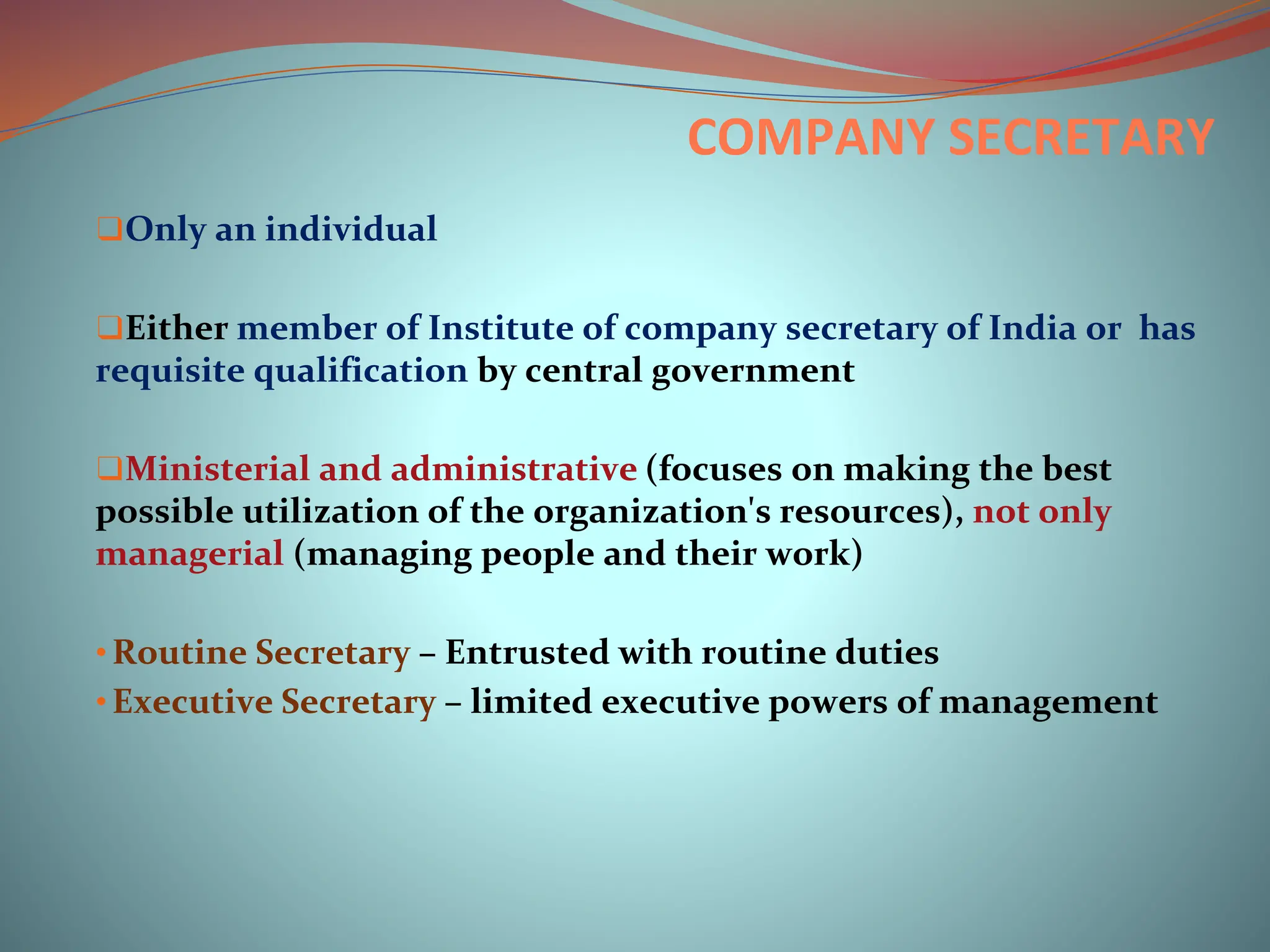 SECRETARIAL PRACTICE - Duties and responsibilities of Company secretary ...