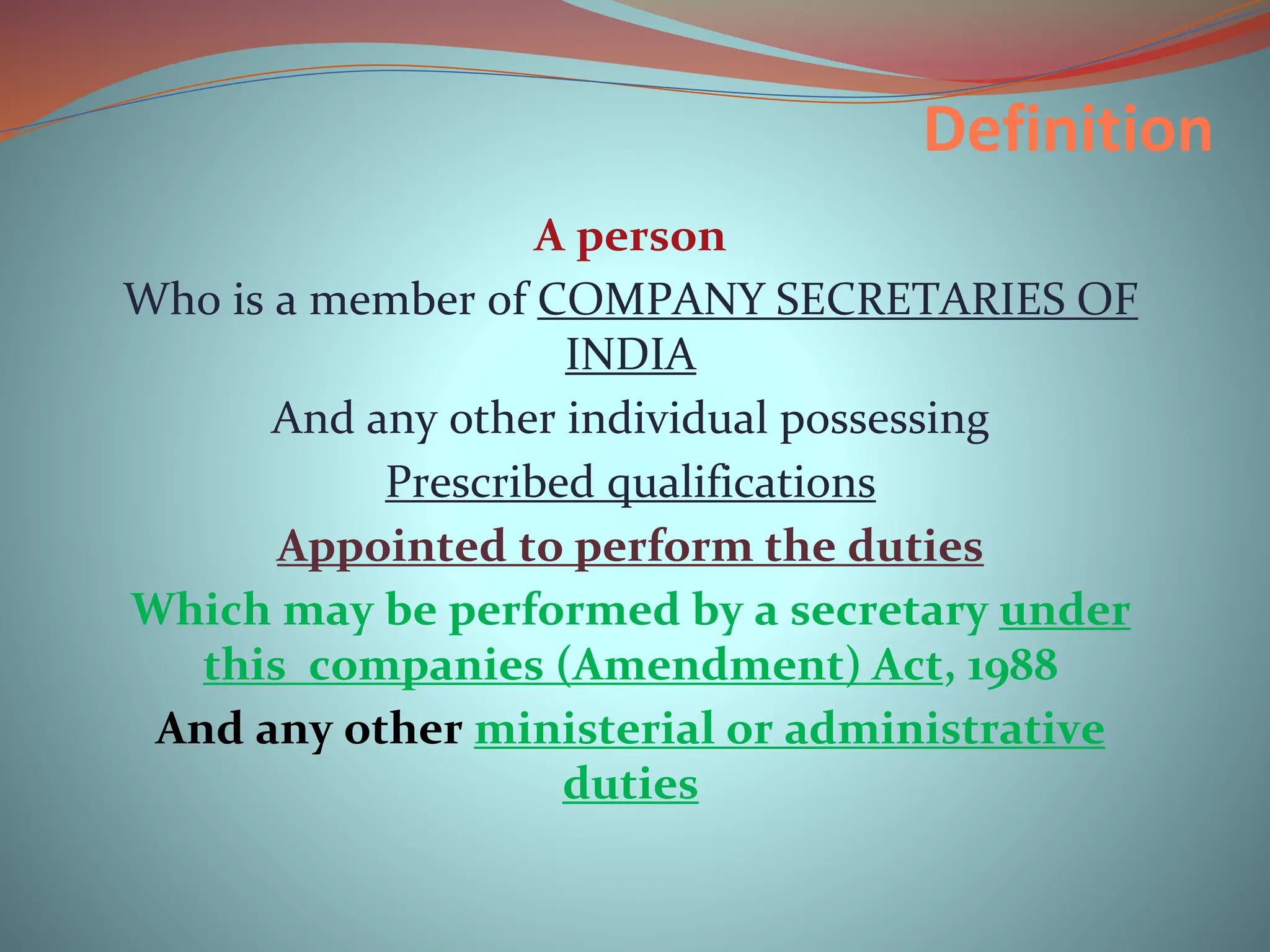 SECRETARIAL PRACTICE - Duties and responsibilities of Company secretary ...