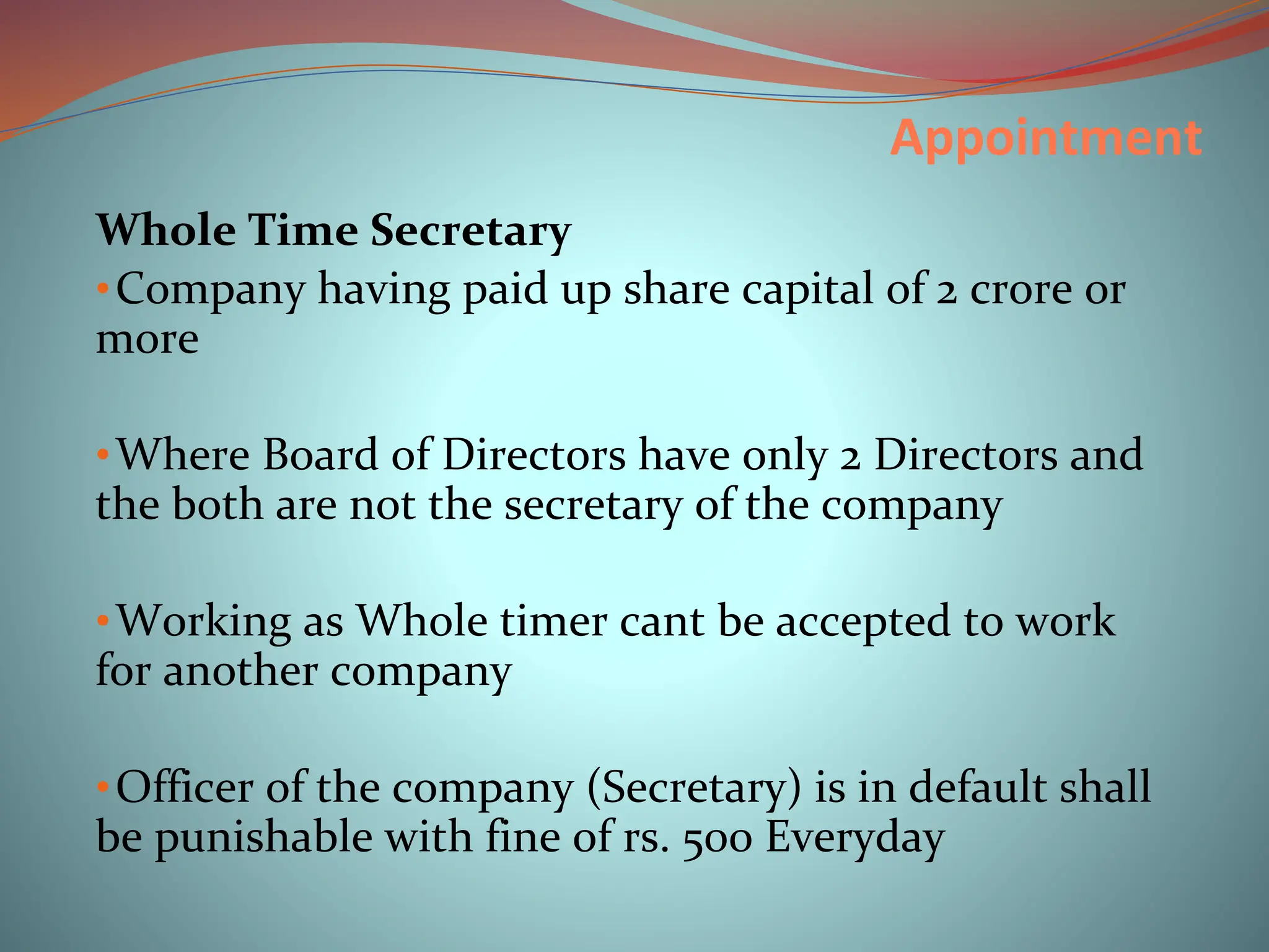 SECRETARIAL PRACTICE - Duties and responsibilities of Company secretary ...