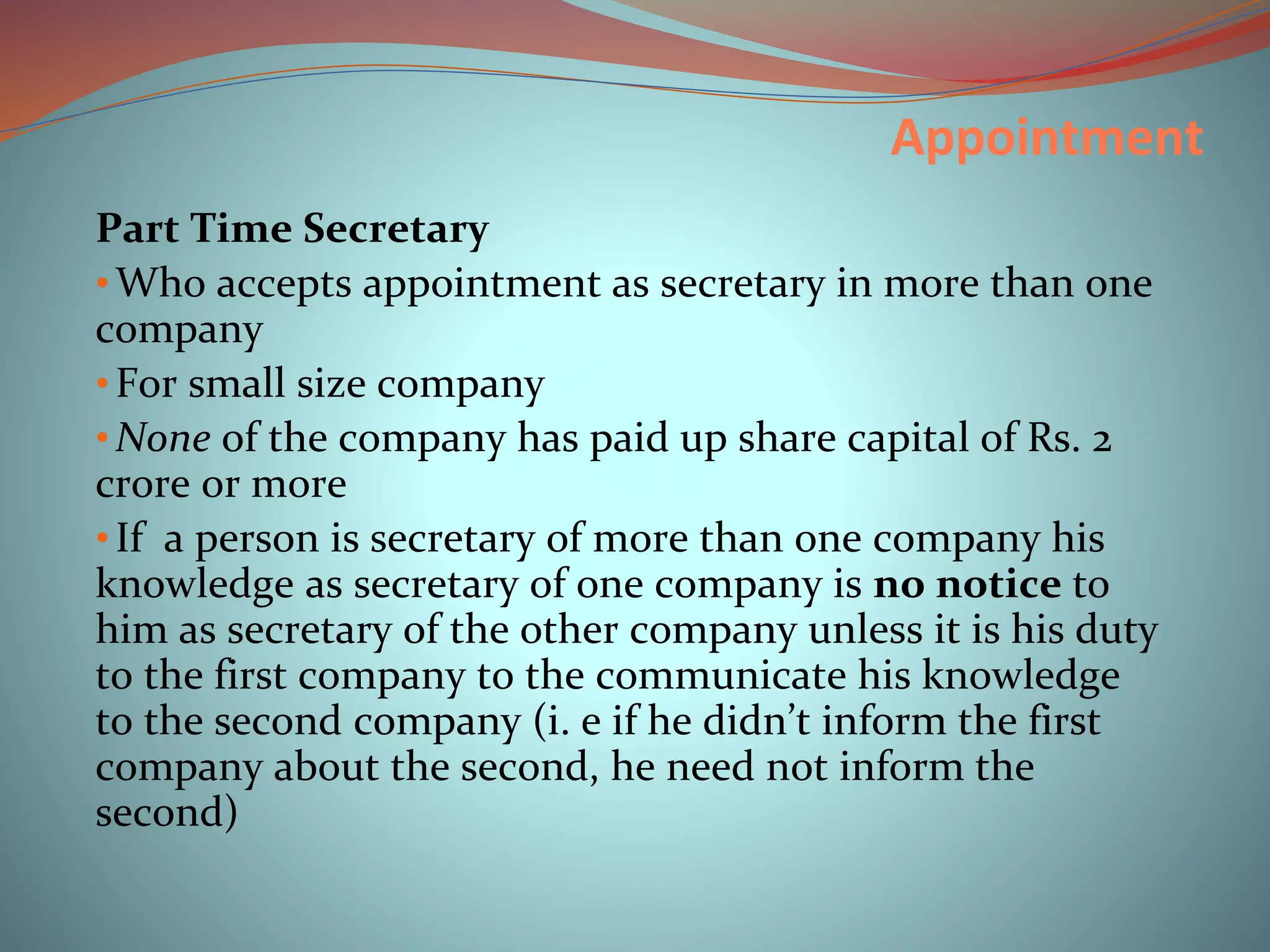 SECRETARIAL PRACTICE - Duties and responsibilities of Company secretary ...