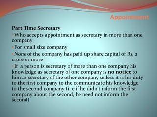 SECRETARIAL PRACTICE - Duties and responsibilities of Company secretary ...