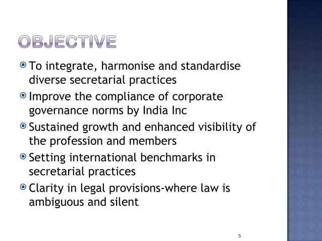 Secretarial Standards | PPT