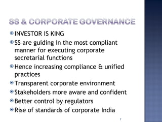 Secretarial Standards | PPT