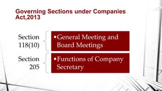 Secretarial standards 1 & 2 | PPTX