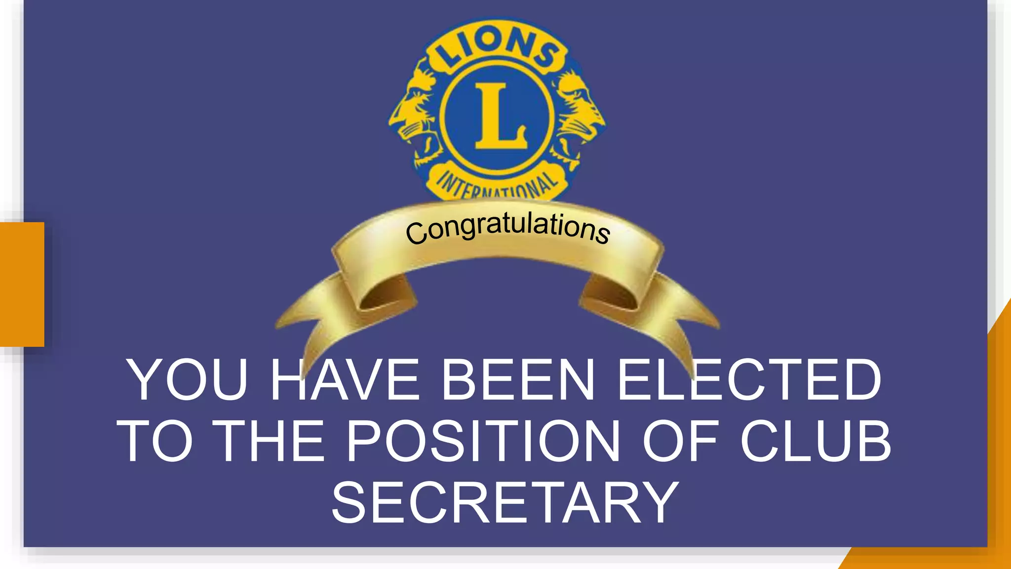 Roles & Responsibilities of a Club Secretary | PPTX