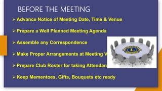 Roles & Responsibilities of a Club Secretary | PPTX