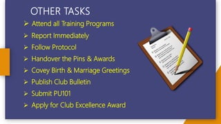 Roles & Responsibilities of a Club Secretary | PPTX