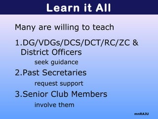 Lions Club Secretary Responsibilites 2013-2014 | PPT