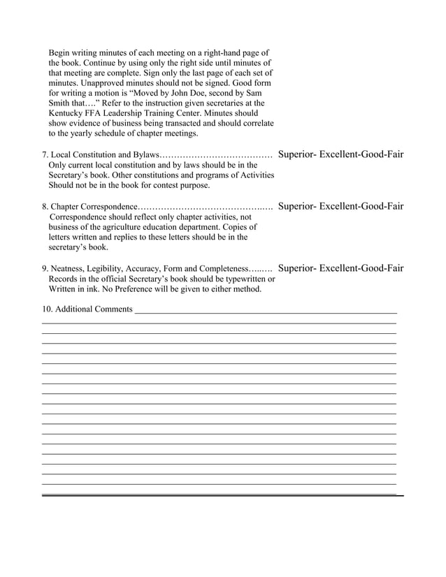 Secretarys book complete | PDF