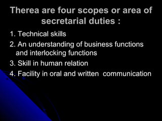 Secretaryship | PPT